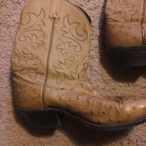 Ariat | Shoes | Ostrich Skin Cowboy Boots | Poshmark